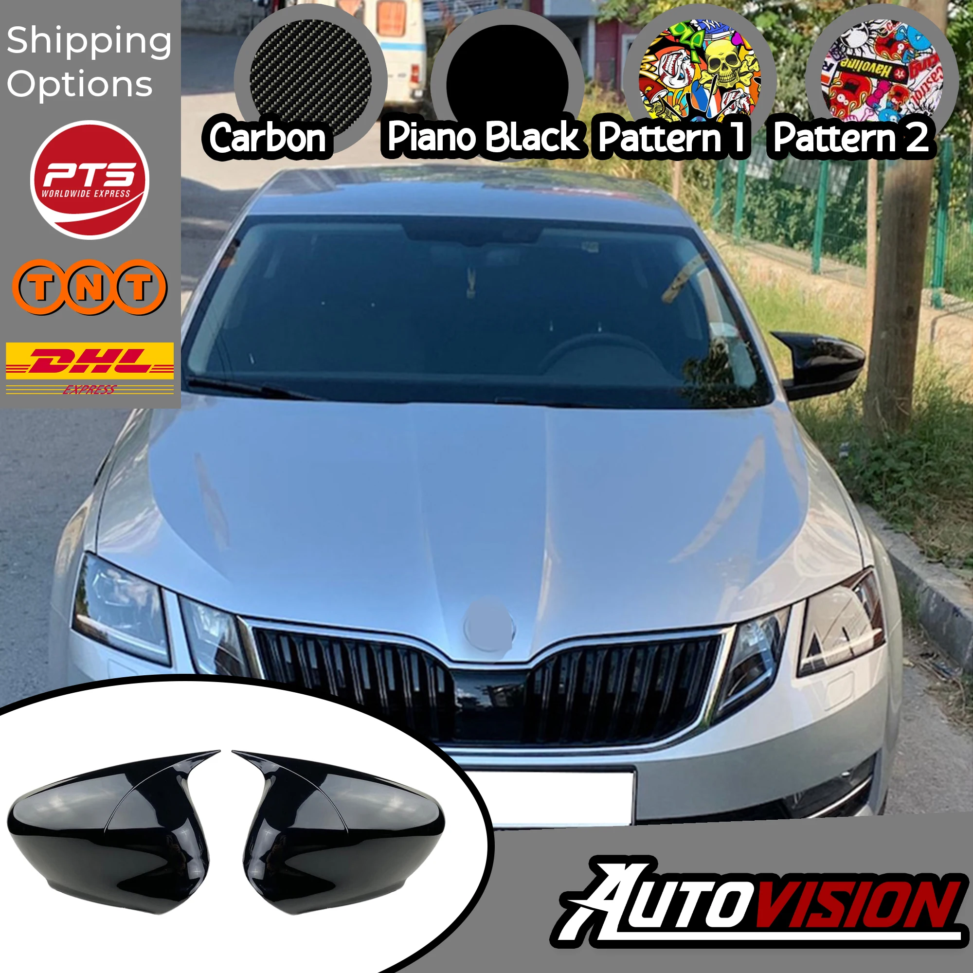 Mirror-Cover-For-Skoda-Octavia-2013-2014-2015-2016-2017-2018-2019 ...