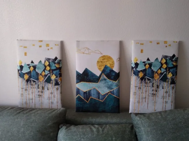 Abstract Geometric Sunrise – Arte Attic