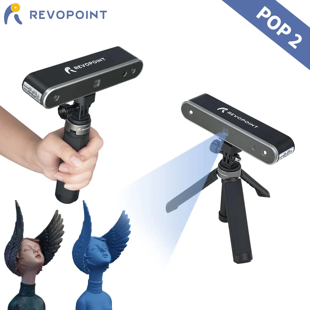 POP 2 3D High Precision Scanner Standard Kit with Tripod, Phone Holder ...