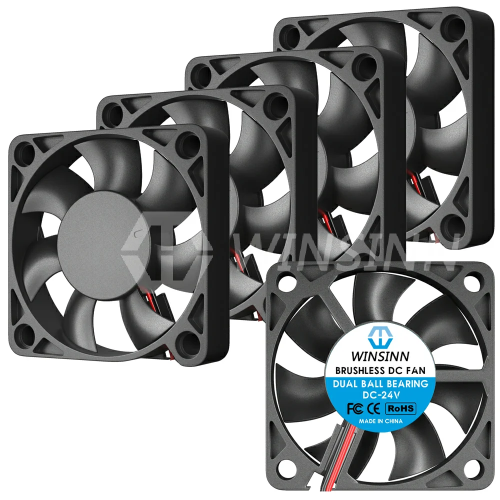 WINSINN 5010 50mm Fan DC 5V 12V 24V Hydraulic / Dual Ball Bearing ...