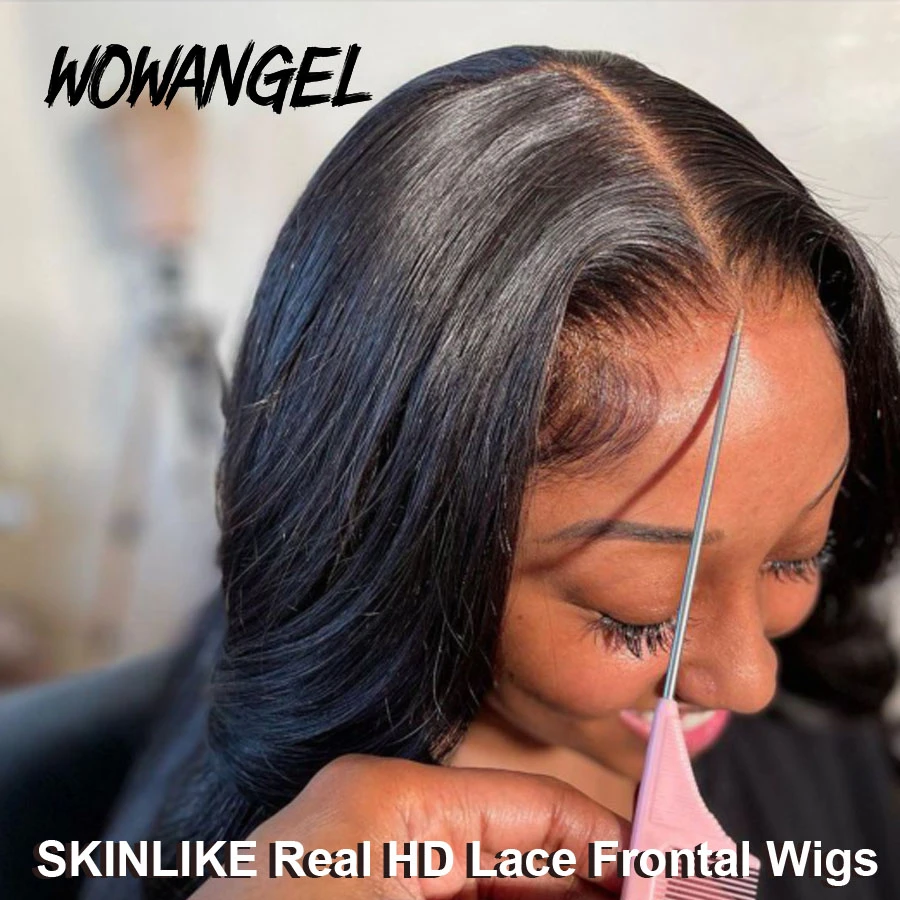 Wowangel 13x6 Full Lace Frontal Hd Lace Frontal Wigs Body Wave Human Hair Wigs 250% Hd Lace ...
