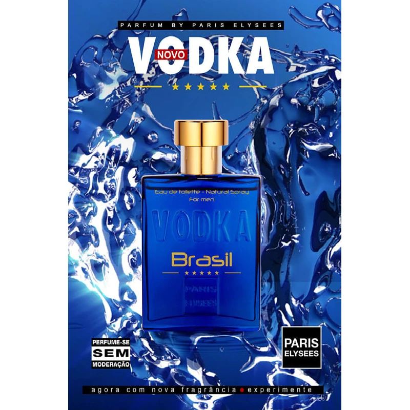 Vodka Brasil Blue Paris Elysees - Perfume Masculino - Eau De Toilette ...