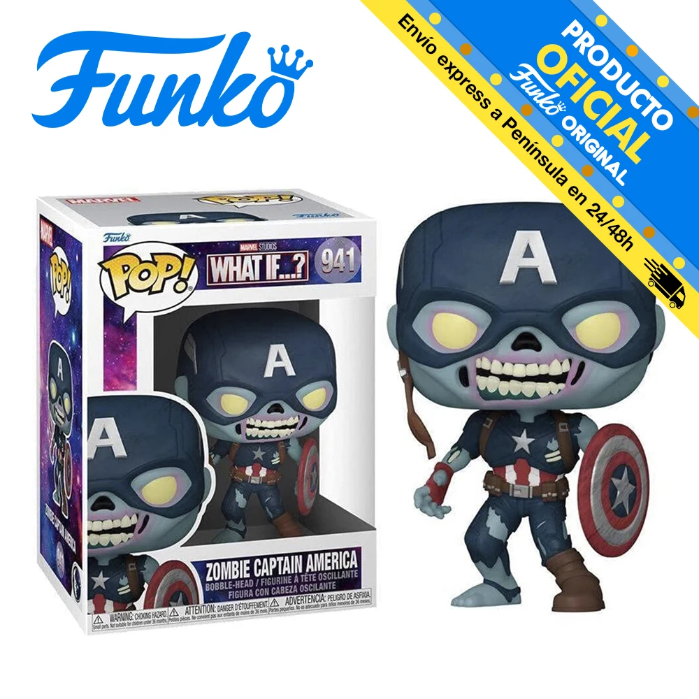 FUNKO POP! Ne.? Kaptan amerika zombi, numarası 941, referans 57375 ...