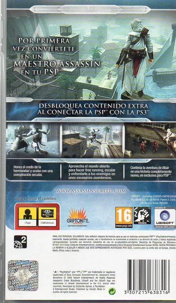 Assassins creed bloodlines psp espa-ol - kblinda