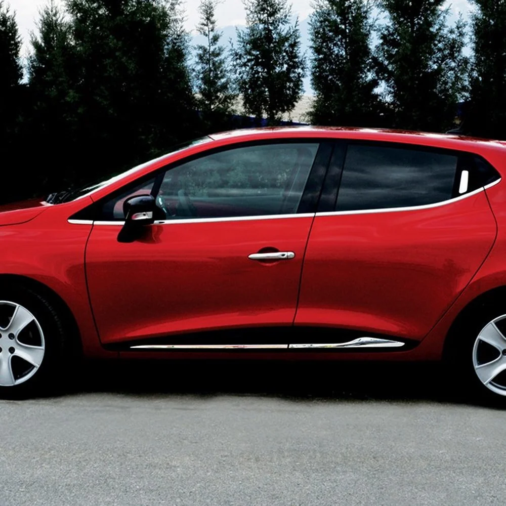 For-Renault-Clio-4-Chrome-Side-Door-Streamer-4-Pieces-2012-and-Up ...