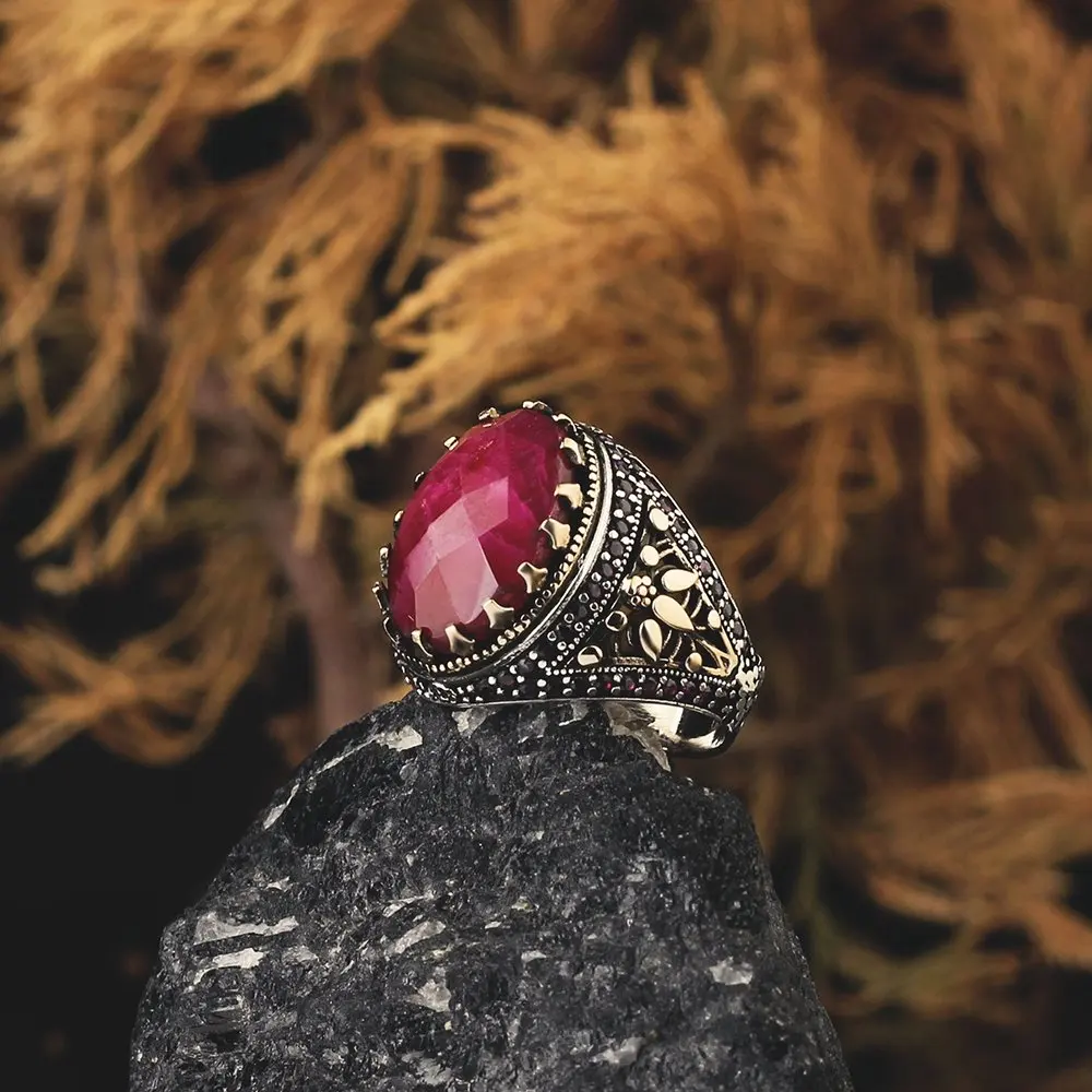 Free-Shipping-MEN-S-925-Sterling-Silver-Ring-Ruby-Stone-For-Men-Gift ...