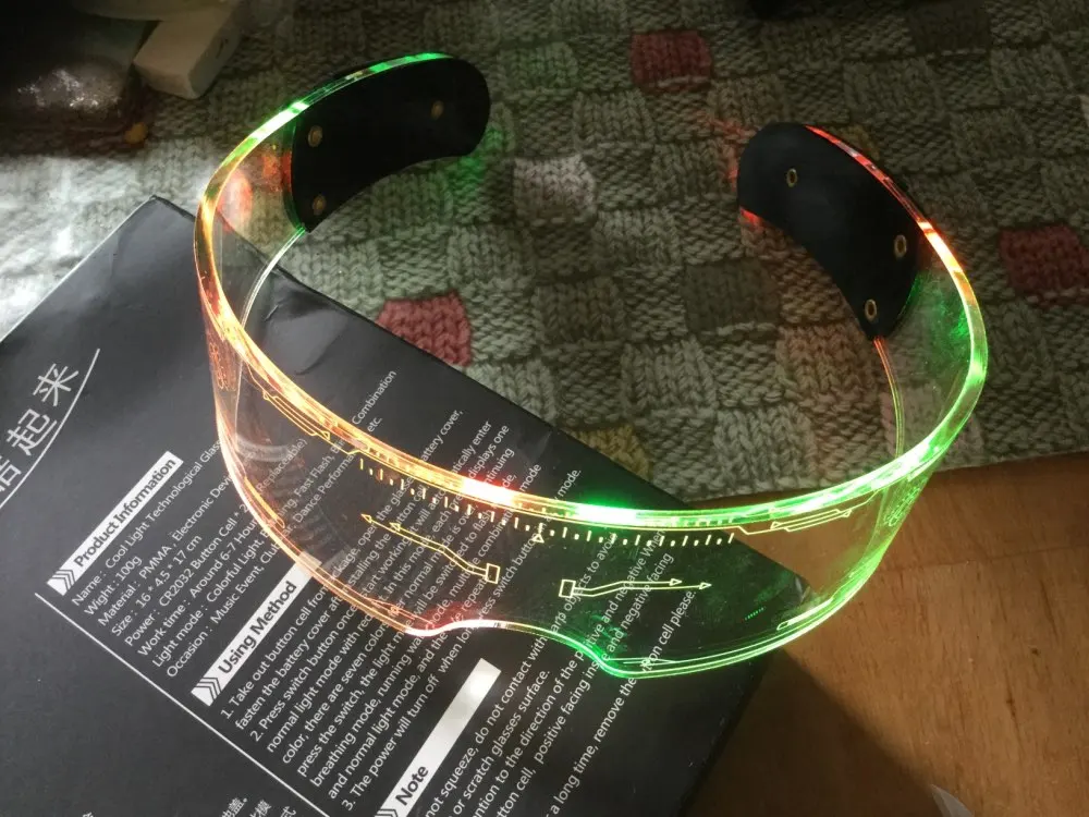 Солнцезащитные очки со светодиодной подсветильник кой, UV400 | AliExpress