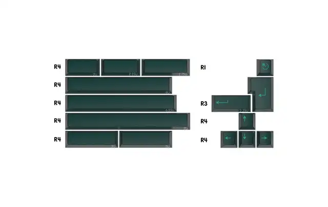 PBTfans Doubleshot/Tripleshot Neon ABS Material Cherry Profile Fit ...