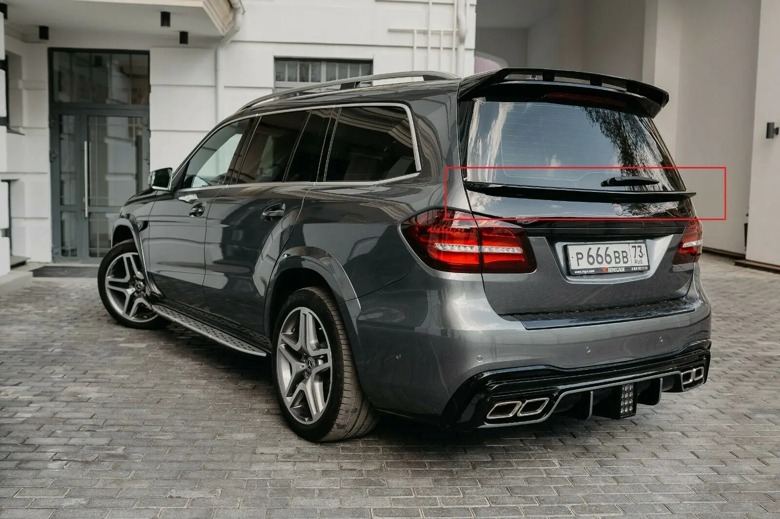 Spoiler Middle For Mercedes-benz Gl Gls X166/167 Renegade Design ...