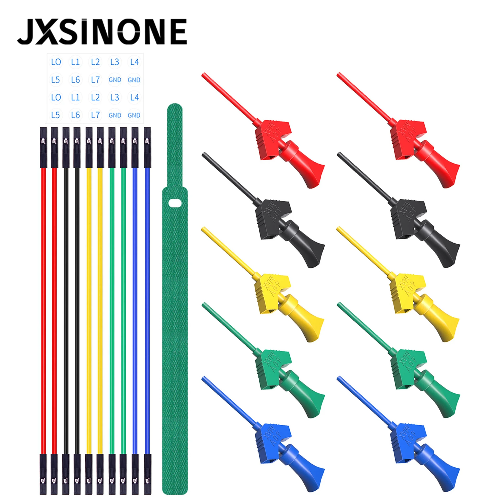 JXSINONE P1512D Mini Grabber SMD IC Test Hook Clip Jumper Probe Test ...