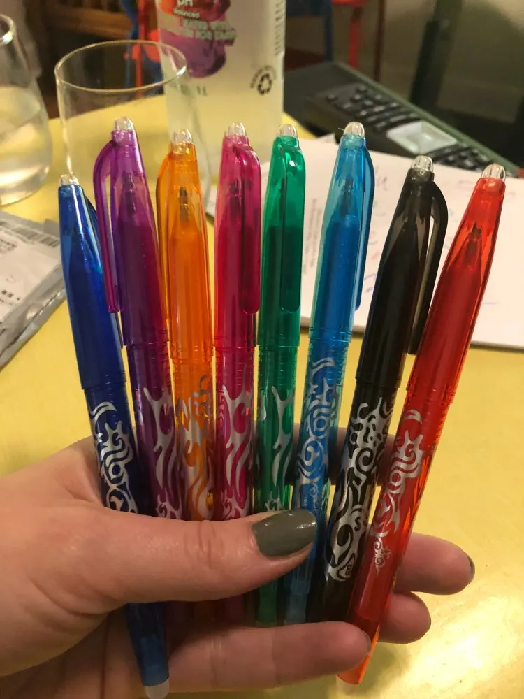 Rub Out Pens Friction Ballpen (8 Pcs) - Life Changing Products