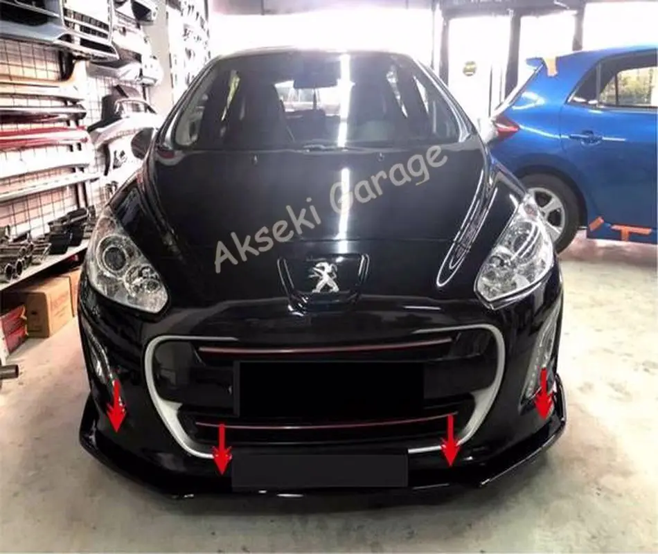 Front Bumper Attachment Lip for PEUGEOT 308 MODELS 2007-2020-Auto styling car accessories ...