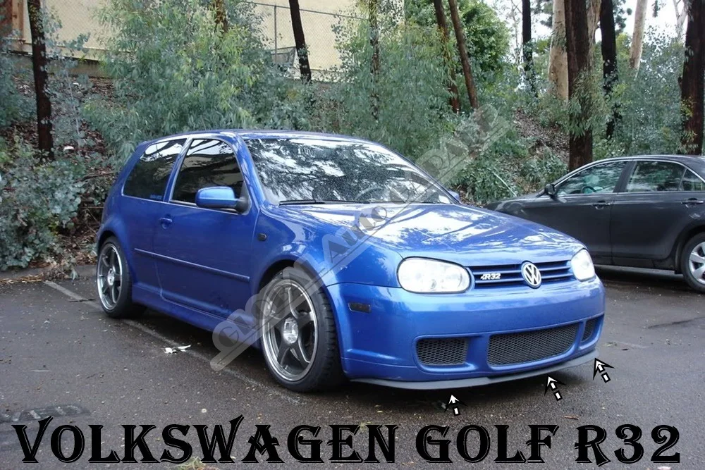 For Vw Golf R32 Mk4 Cupra R Front Spoiler Bumper Lip Euro Spoiler Lip ...