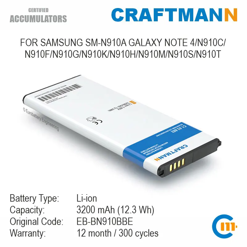 Craftmann-Battery-Support-NFC-for-Samsung-SM-N910C-GALAXY-NOTE-4-N910F ...