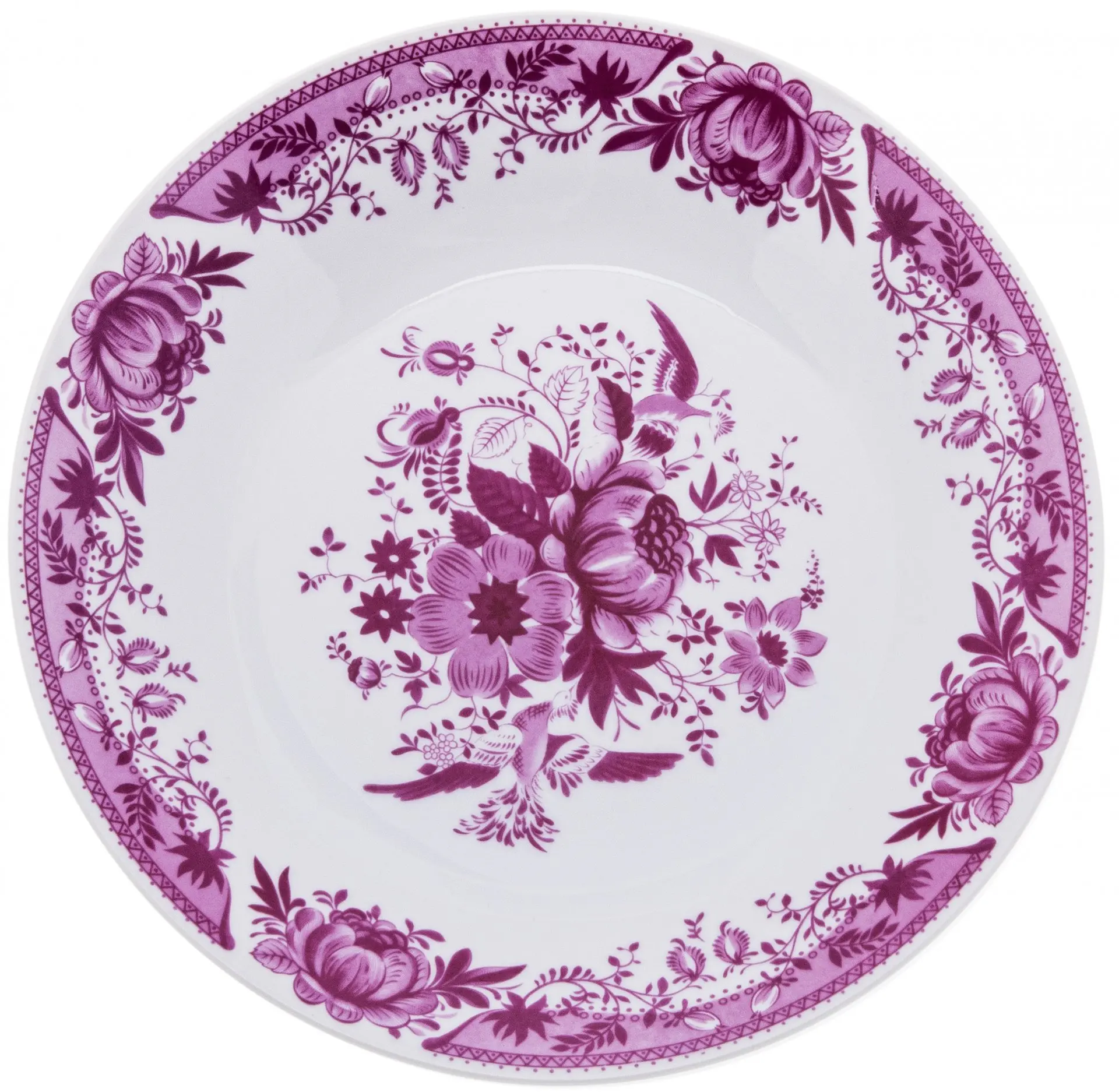 Plate-with-flower-decoration-porcelain-decal-Manufactory-Kahla-Germany ...
