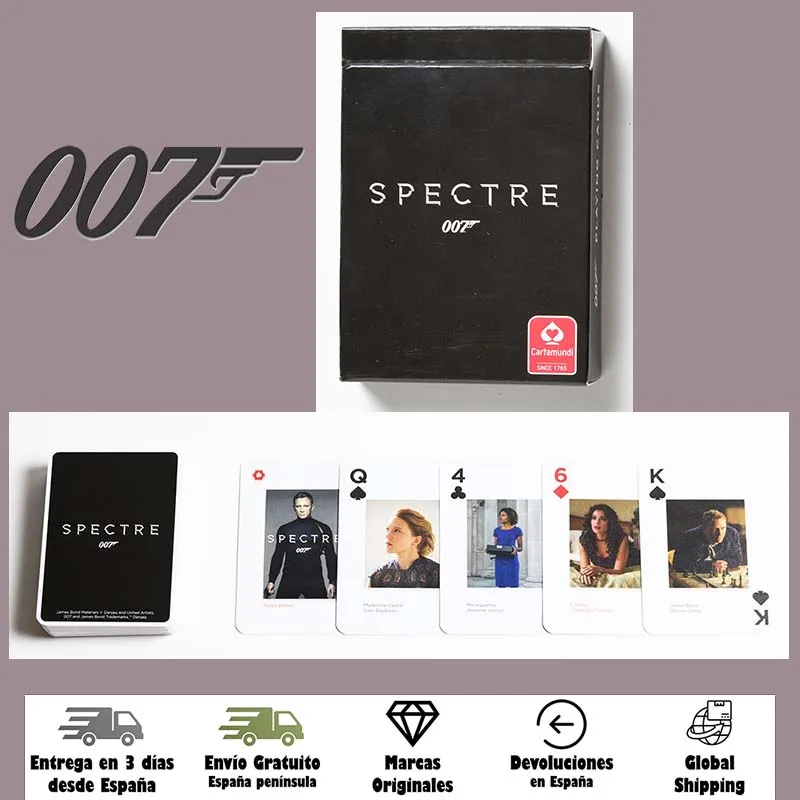 Cartamundi, James Bond 007, Spectre, Spectre, Poker Deck, 55 Cards ...