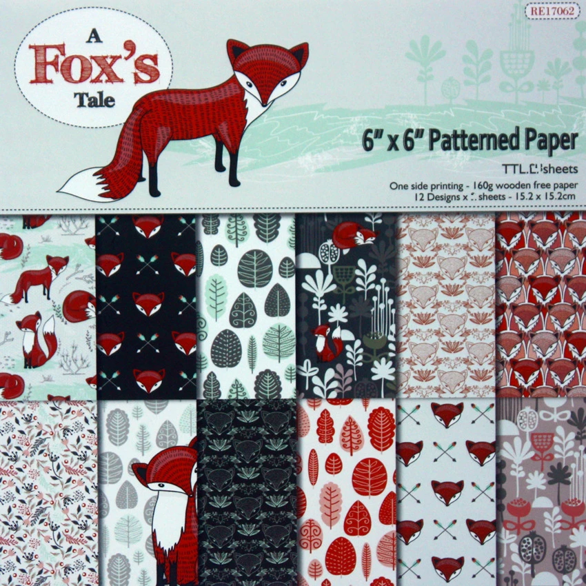 Fox Scrapbook Paper
