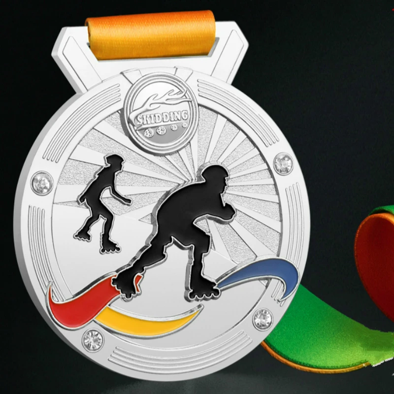 Customizable Roller Skating Medals Athletics Sports Meeting Gold Medal ...