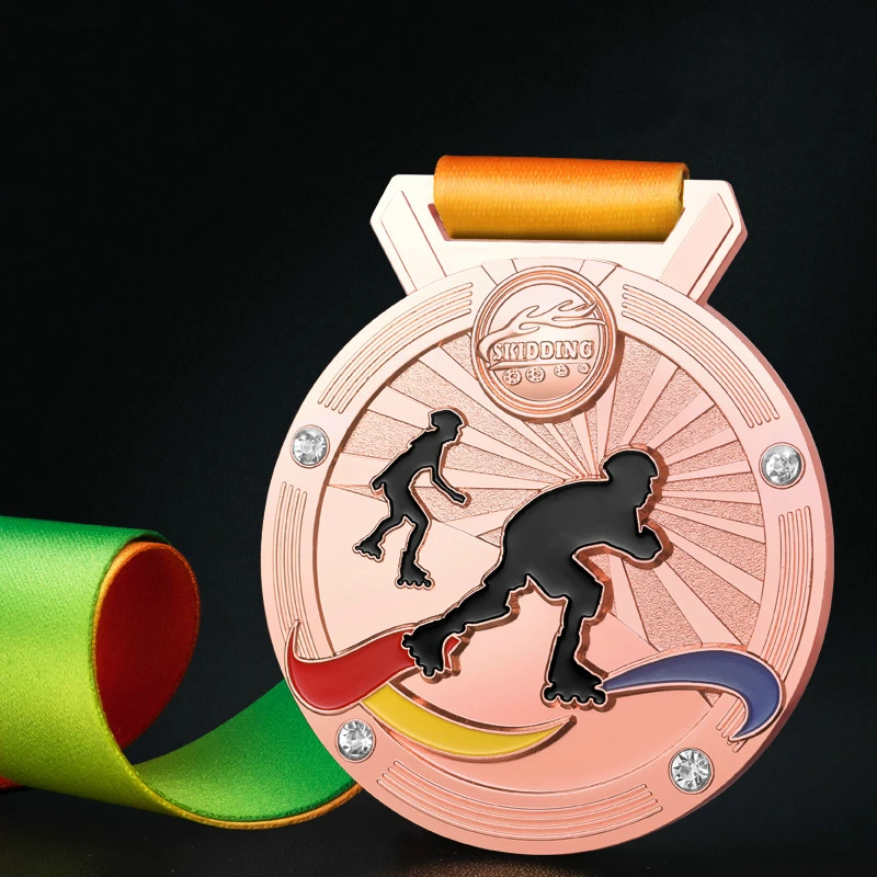 Customizable Roller Skating Medals Athletics Sports Meeting Gold Medal ...