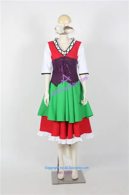 Spice And Wolf Holo Cosplay Costume With Big Tail In Anime Costumes From Novelty And Special Use