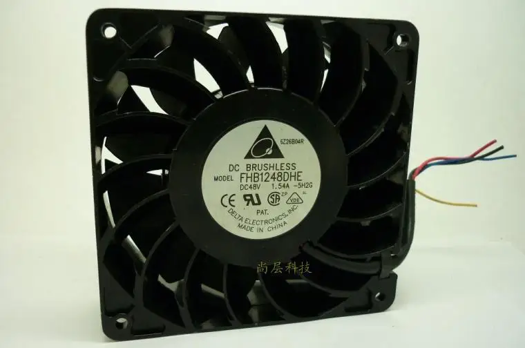 for delta 12038 FHB1248DHE 12cm 120mm DC 48V 1.54A inverter fan violence strong wind cooling fan ...