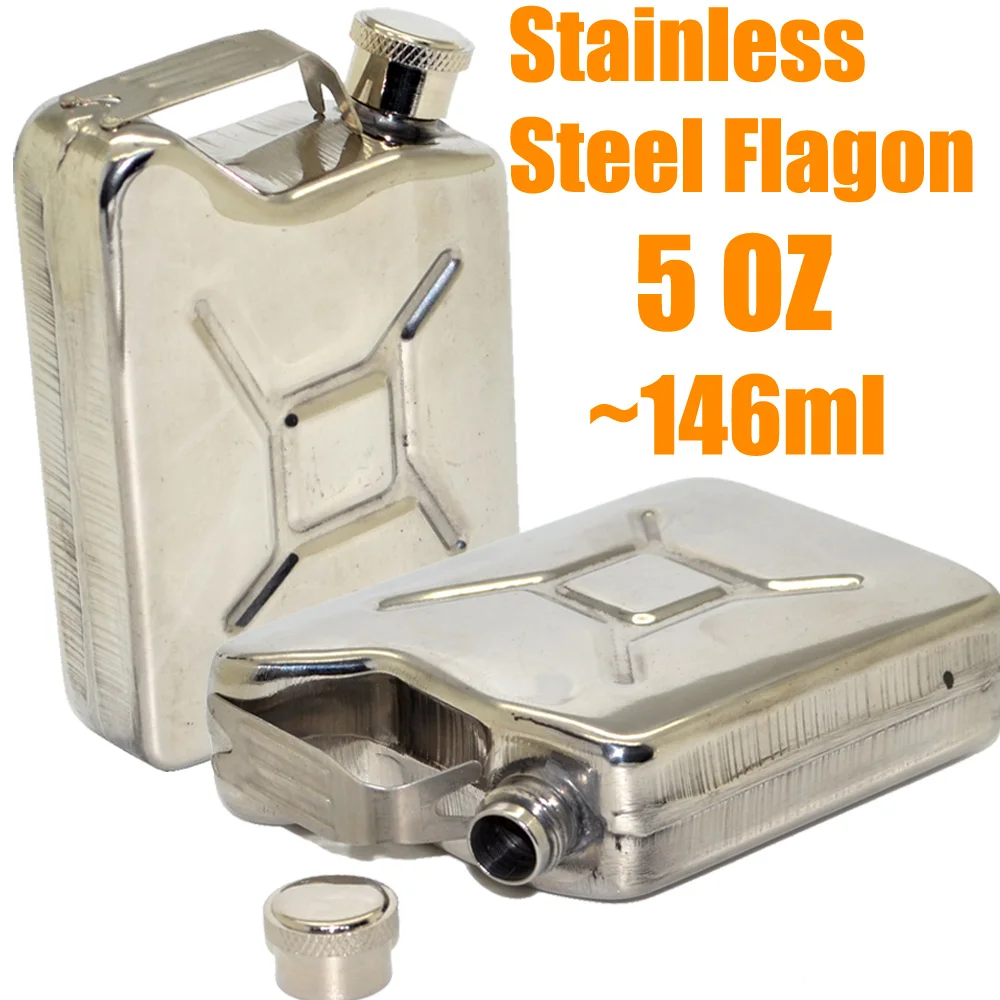 High Quality Oil Fuel Tank Style Portable Stainless Steel Hip Flask 5oz ...