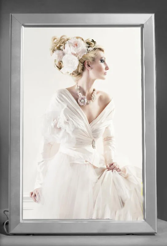 5pcs/lot Snap Frame Aluminum Slim Led Edge-lit Picture Frame 16"x24 ...