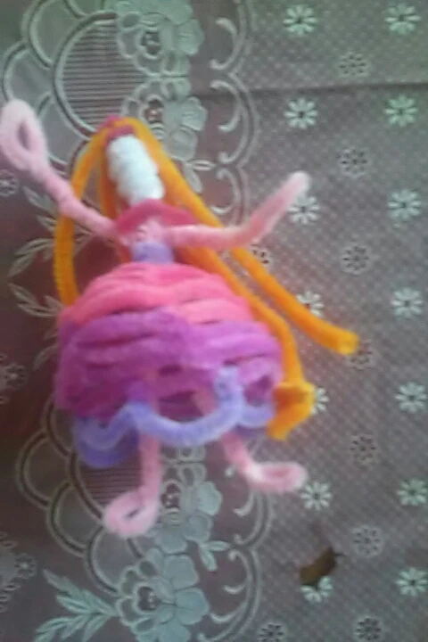 New 100PCS Multicolor Mixed Plush Iron Wire Flexible Flocking Craft ...