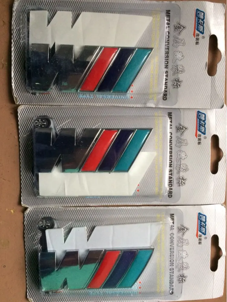 3D Aluminum M3 Stickers