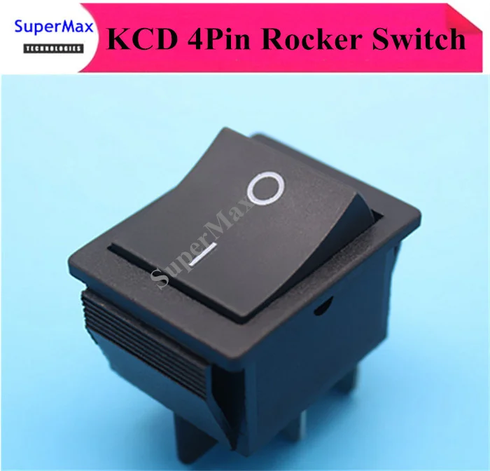 50piecs KCD XW 604AB1 AC swicths 4pin ON OFF electrical rocker switch ...