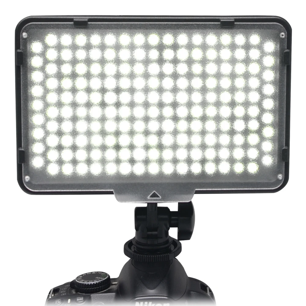 Mcoplus 168 LED Camera Video Light with Battery for DV Camcorder ...