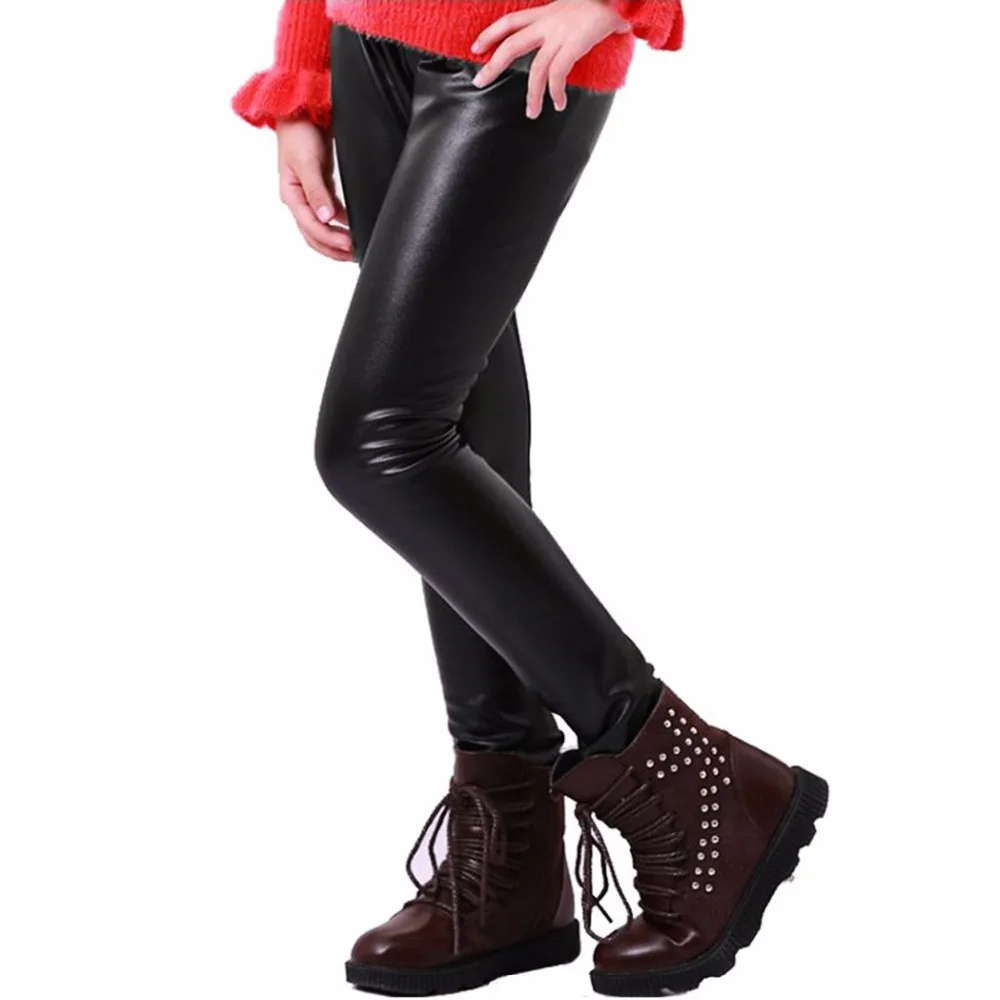 2016 New Legging for Girl Spring & Summer PU Leather Leggings Children ...