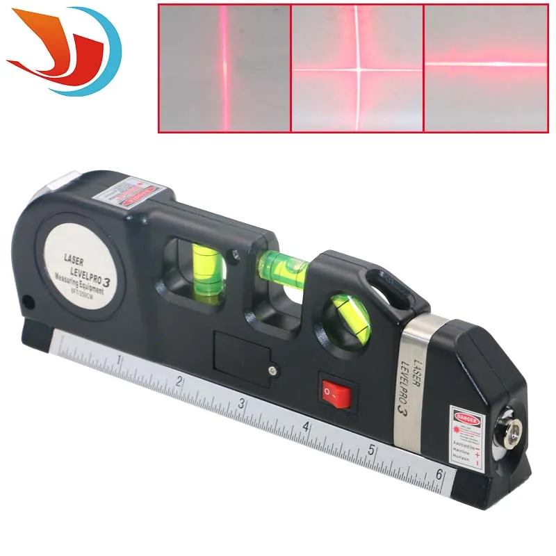 New hot 1Pc Multipurpose Level Laser Horizon Vertical Measure Tape ...