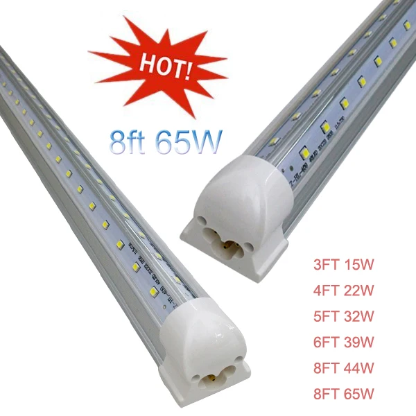 USA HOT Integration 2.4m 8ft Integrated V Shaped Led Tubes Cooler Door ...