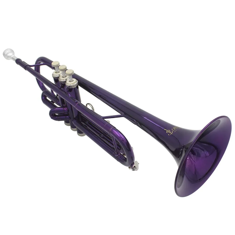 Purple Trumpet Bb B Flat Brass Phosphor Copper Exquisite With ...