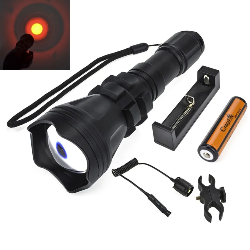 2000 Lumen Cree XM L L2 LED Flashlight Torch 1 Mode Zoomable Tactical ...