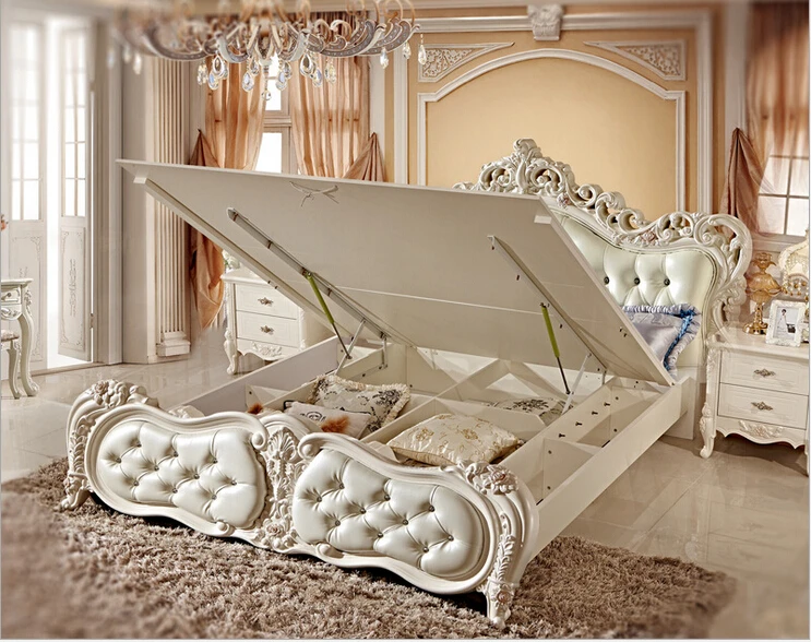Купить французский жемчуг белого цвета кровать с коробка для хранения ...