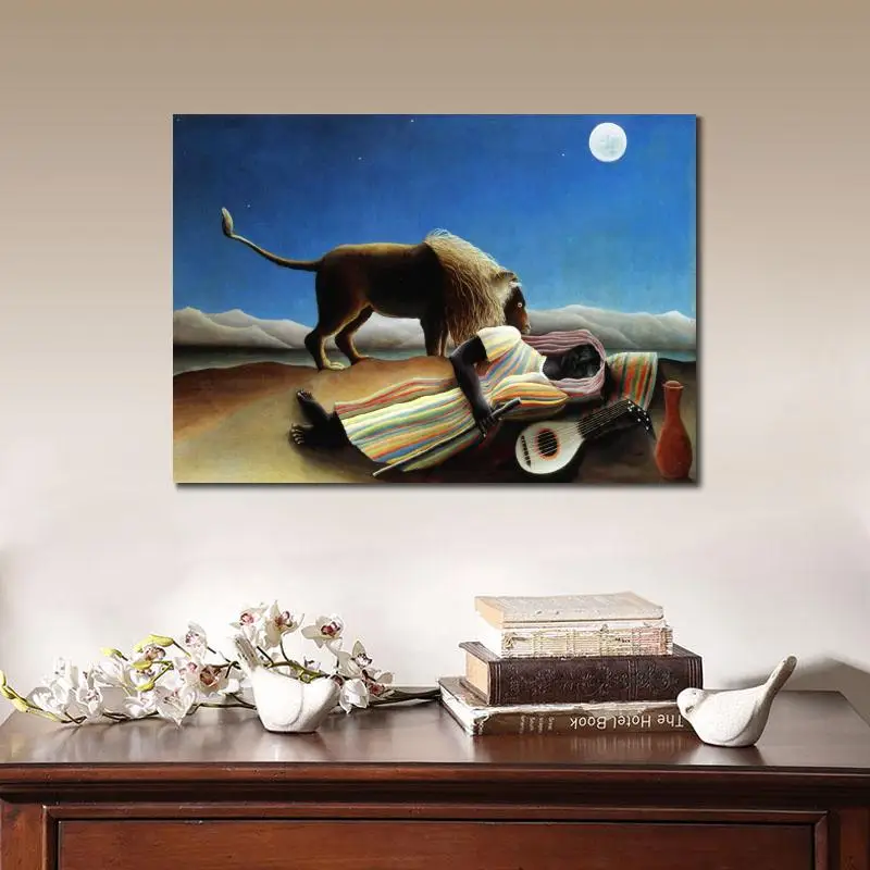 Sleeping Gypsy By Henri Rousseau