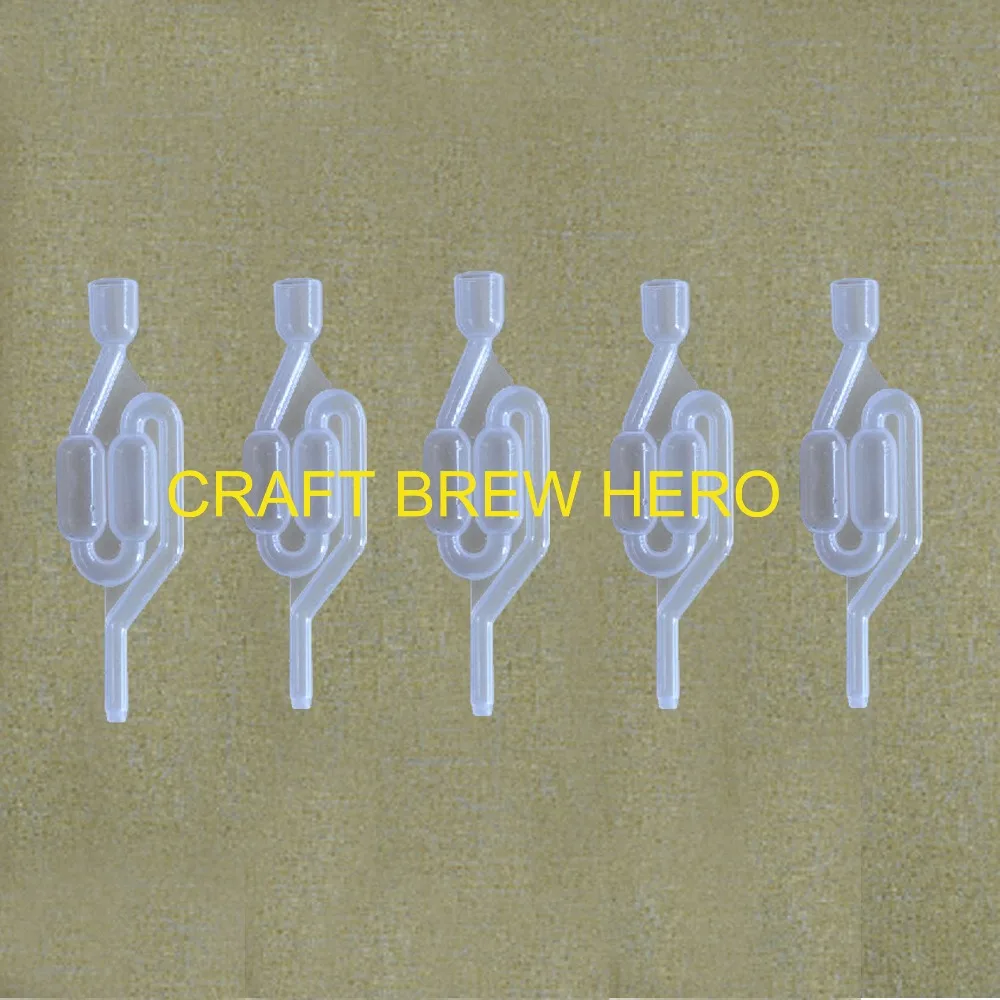 BEER HOME BREW AIRLOCK 5 PACK "S" DOUBLE BUBBLE TWIN AIR LOCK WINE ...