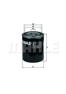 Oil filter OC 331/1 Knecht (OEM: 1651085FA0;W 818/84;SP 951;16510 85FA0 ...