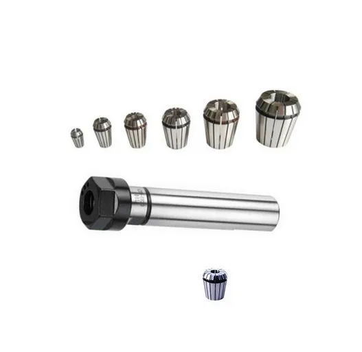 C10 ER8A 100L Collet Chuck Holder + 7PCs Precision ER8 Spring Collet Set