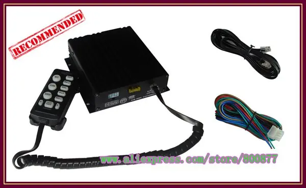 (CJB-200Z) Coxswain 200W Siren, 7 tones with Microphone, 2 light switch ...