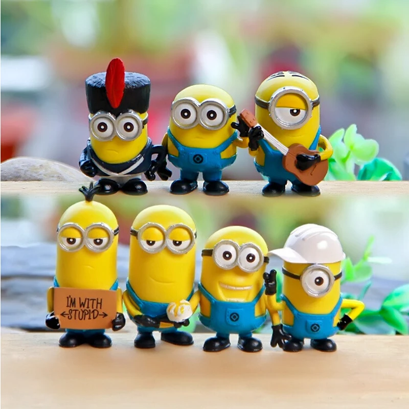 Free Shipping New Minions Toys Minion Figure Toy Ornament Despicable Me ...