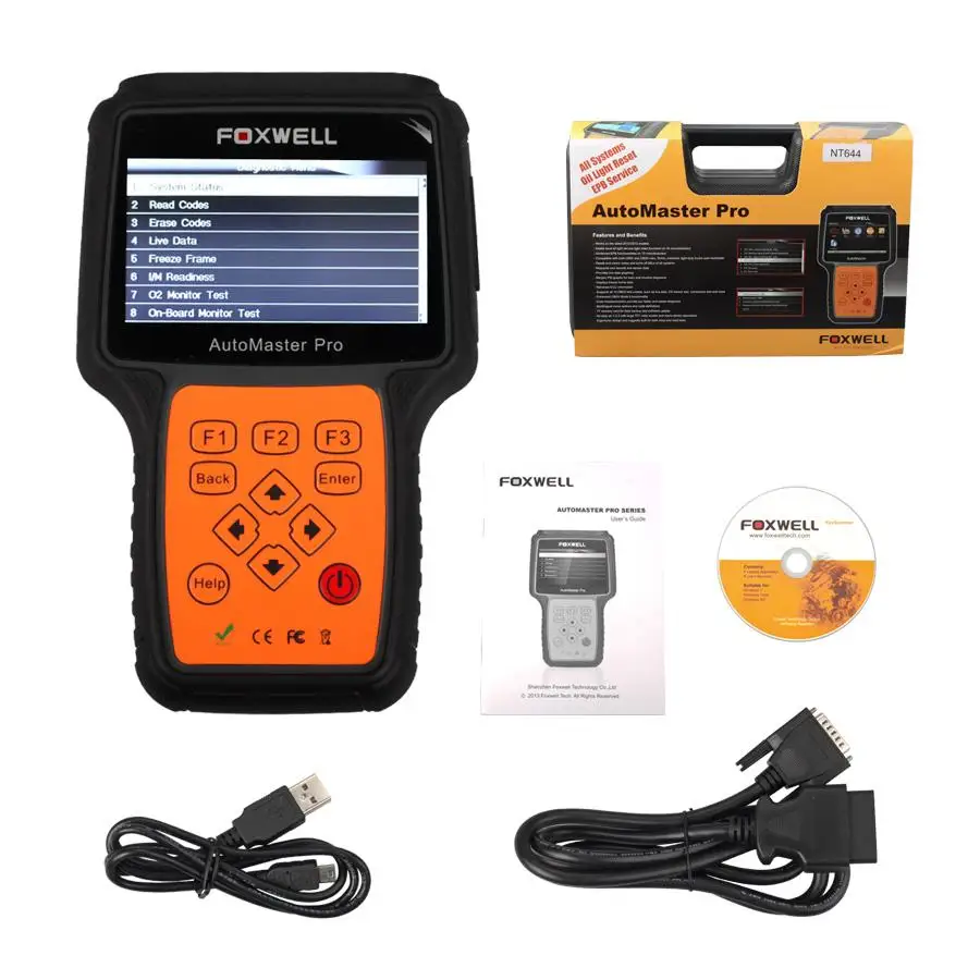 Professional Auto Diagnostic Scan Tools Foxwell NT644 AutoMaster Pro ...