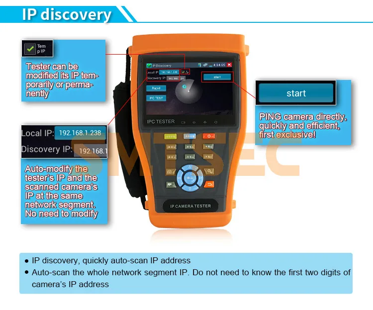 HD CCTV Video Tester In (Analog AHD TVI CVI IP Tools , 43% OFF