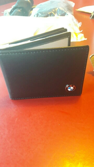 BMW logo Genuine Leather Wallet