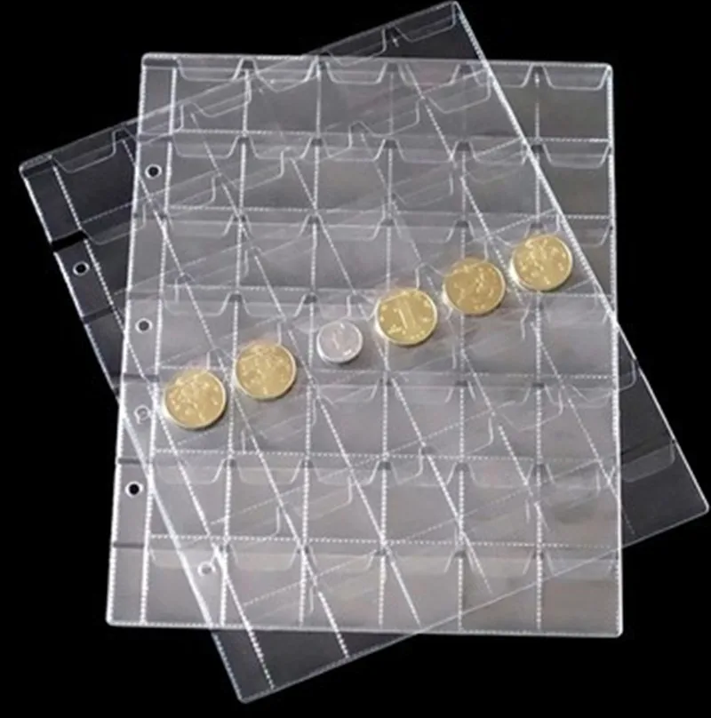 10 Sheets Pvc Album For Coins 25*20cm/sheet Coin Holders Collection ...