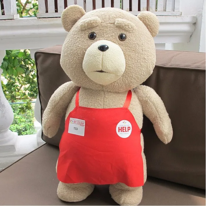 Movie Teddy Bear Ted 2 Plush Toys In Apron 45CM*22CM Soft Stuffed ...