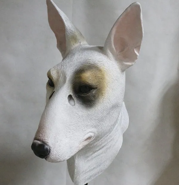 Bull Terrier Mask - Halloween Costume Latex Animal Dog Mask - AliExpress 15