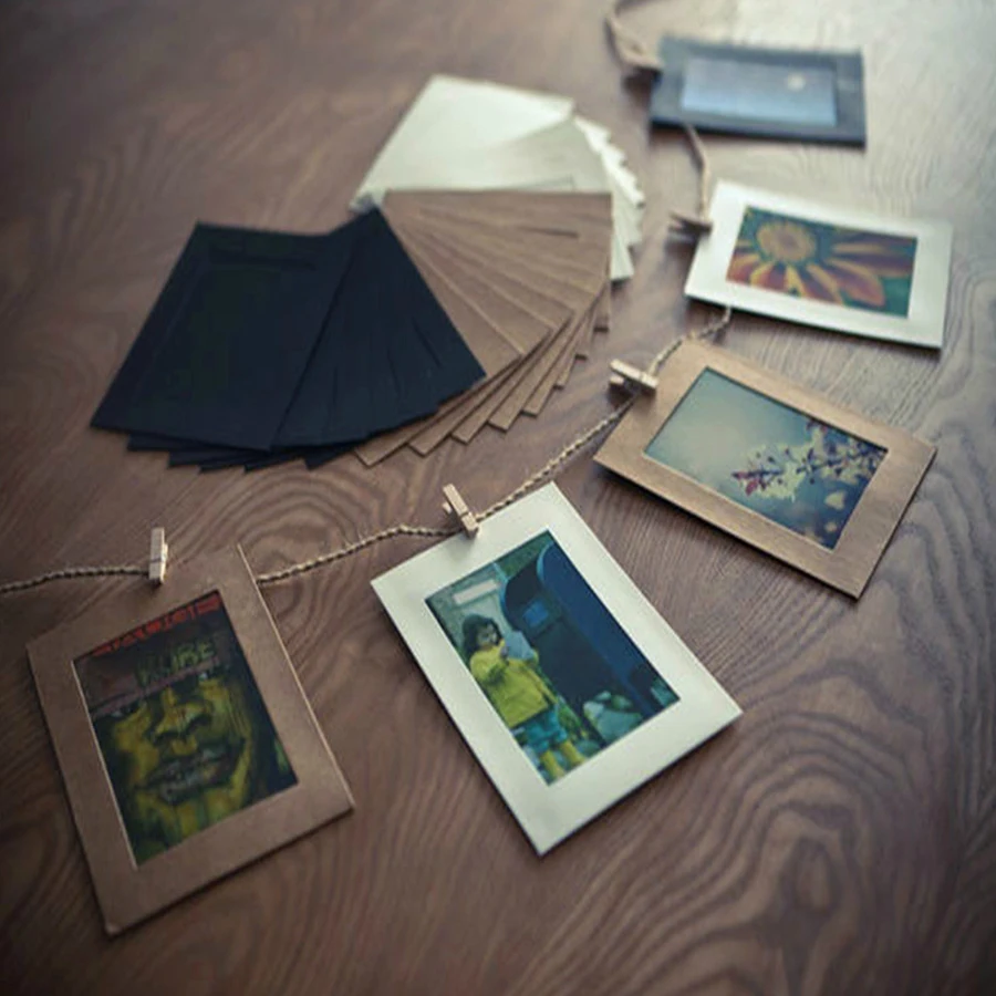 10 Boxes 6 Inch Paper Photo Frames For Pictures Vintage Frame Photo DIY ...